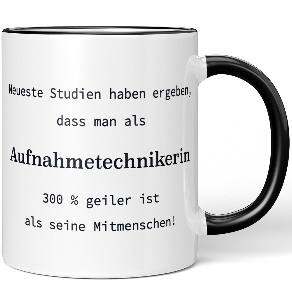 Neueste Studien haben ergeben, dass man Aufnahmetechnikerin 300 % ...