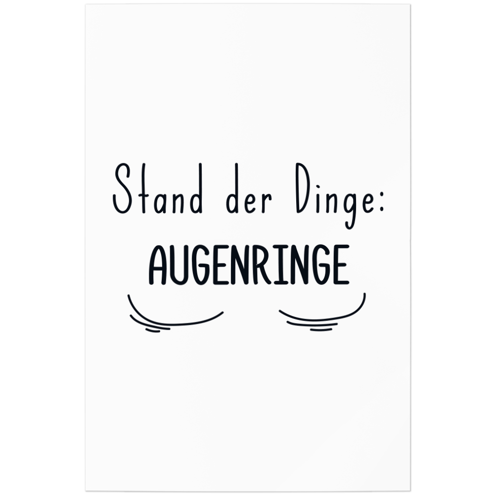Stand Der Dinge Augenringe