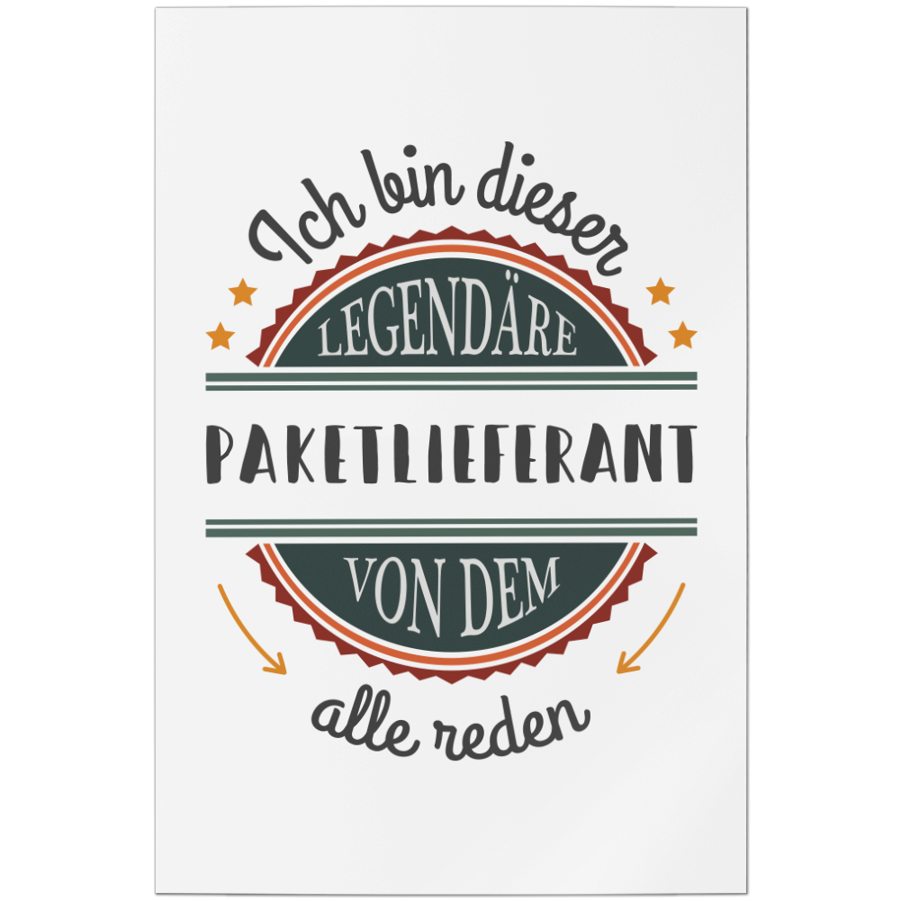 Ich bin dieser legendäre Paketlieferant von dem alle reden 11001007671 ...
