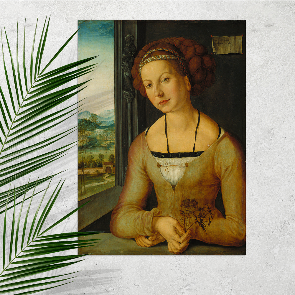 ALBRECHT DÜRER, PORTRAIT of the so-called n Princess with Braided Hair ...