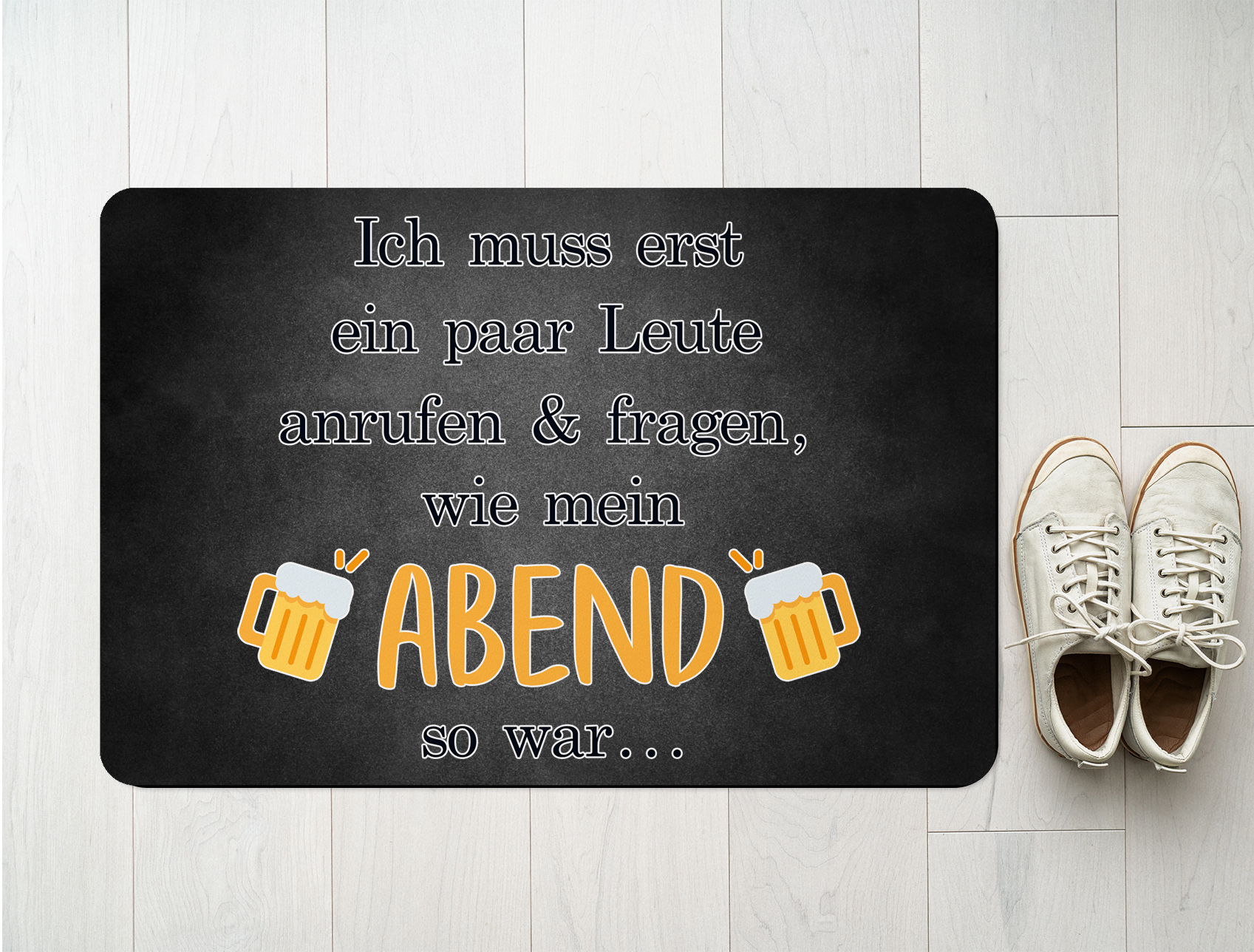 Ich muss erst ein paar Leute anrufen & fragen, wie mein Abend so war ...